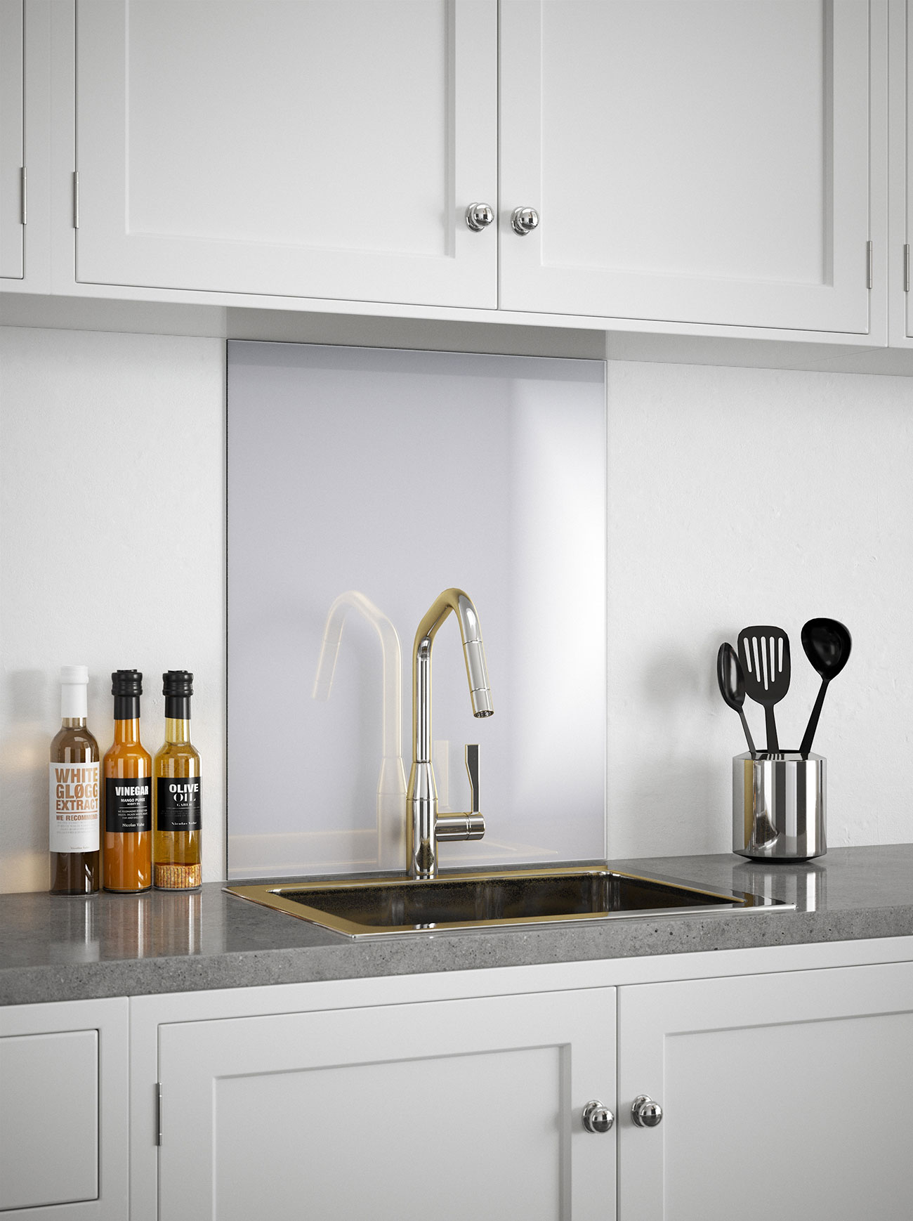 Platinum Self-Adhesive Glass Splashback | Splashback
